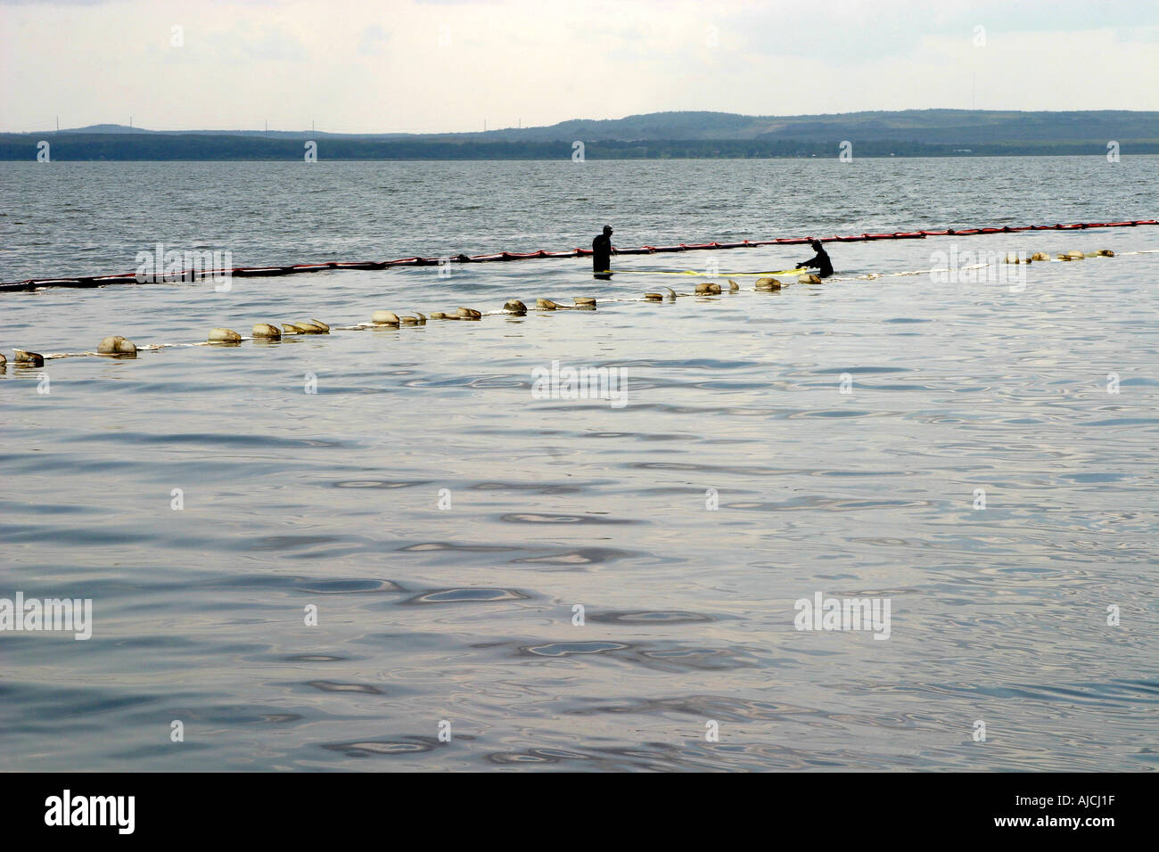 Oil spill - environmental disaster Stock Photo - Alamy