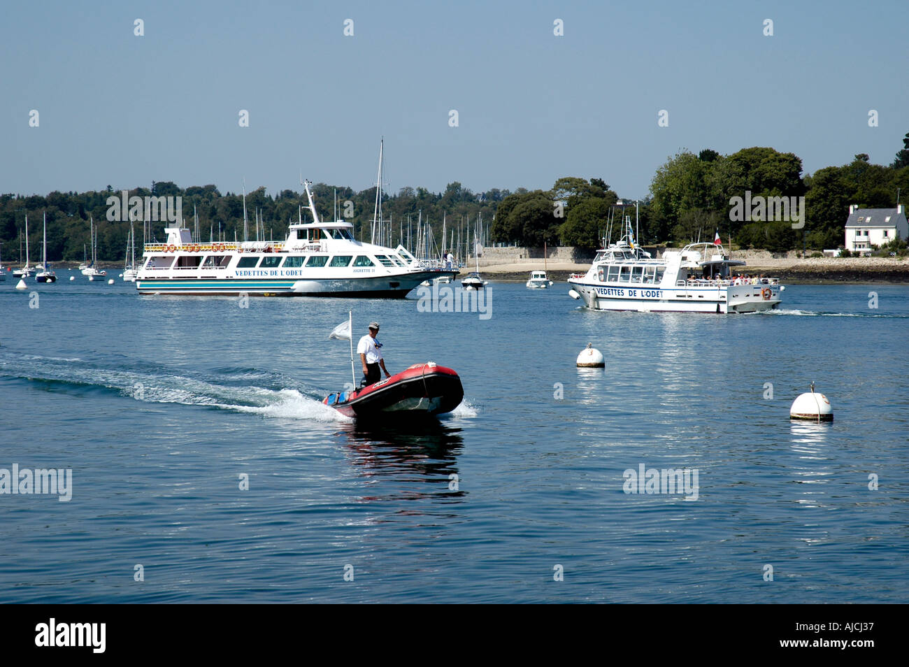 Odet river, Benodet ,Finistere, Brittany, France Bretagne Stock Photo ...