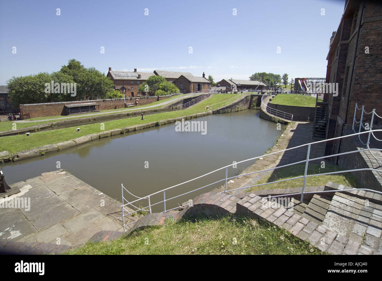 Boat Museum Ellesmere Port Cheshire UK Lock Basin Stock Photo - Alamy