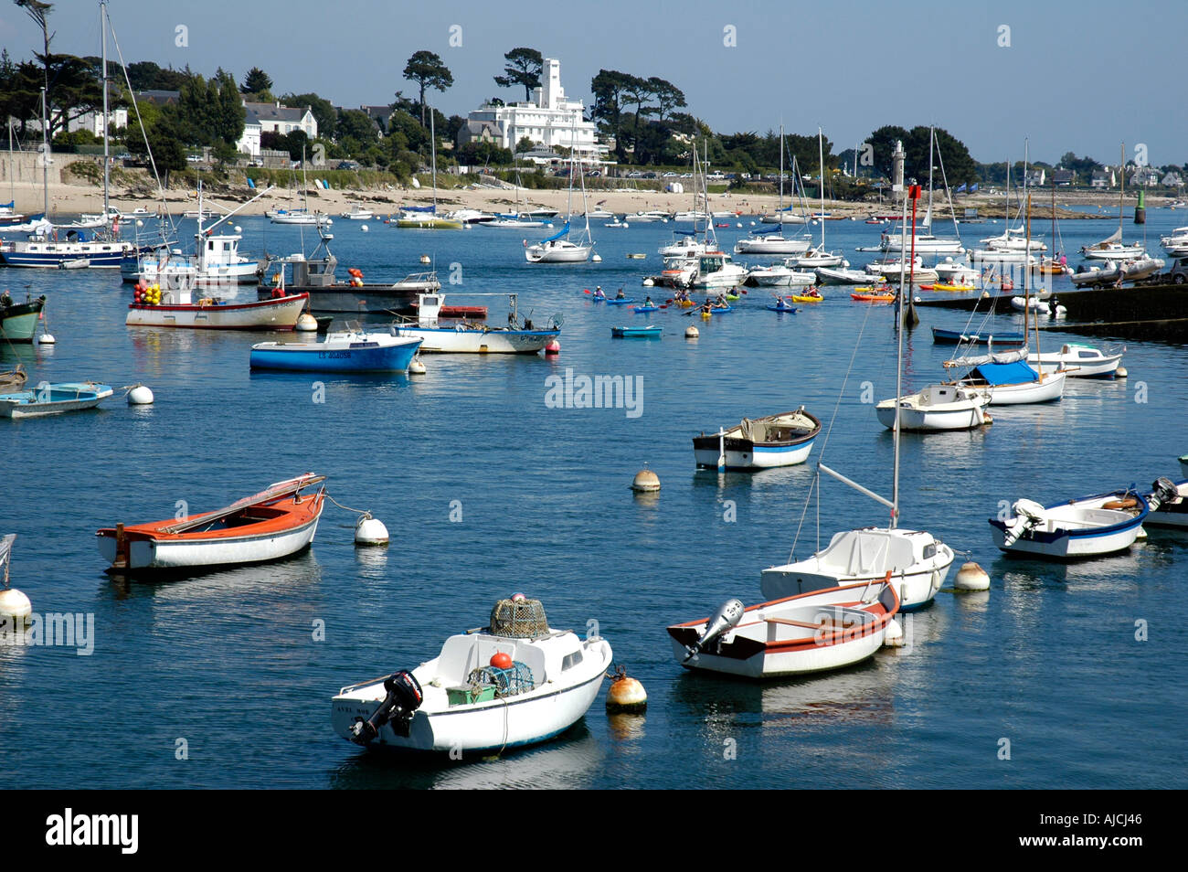 Odet river, Benodet ,Finistere, Brittany, France Bretagne Stock Photo ...
