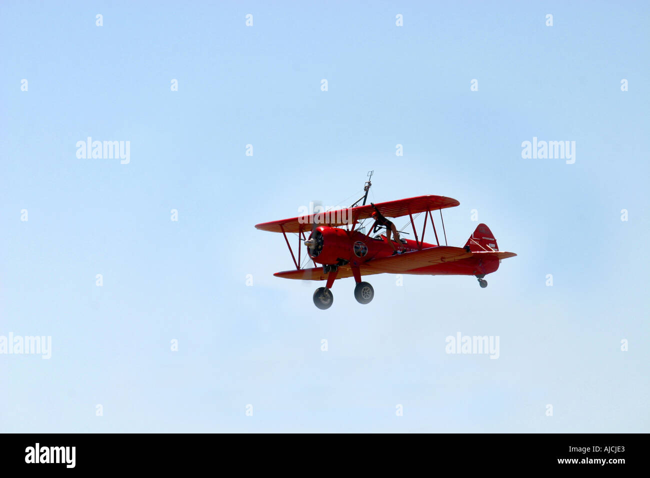 AIR SHOW wingwalker Stock Photo - Alamy