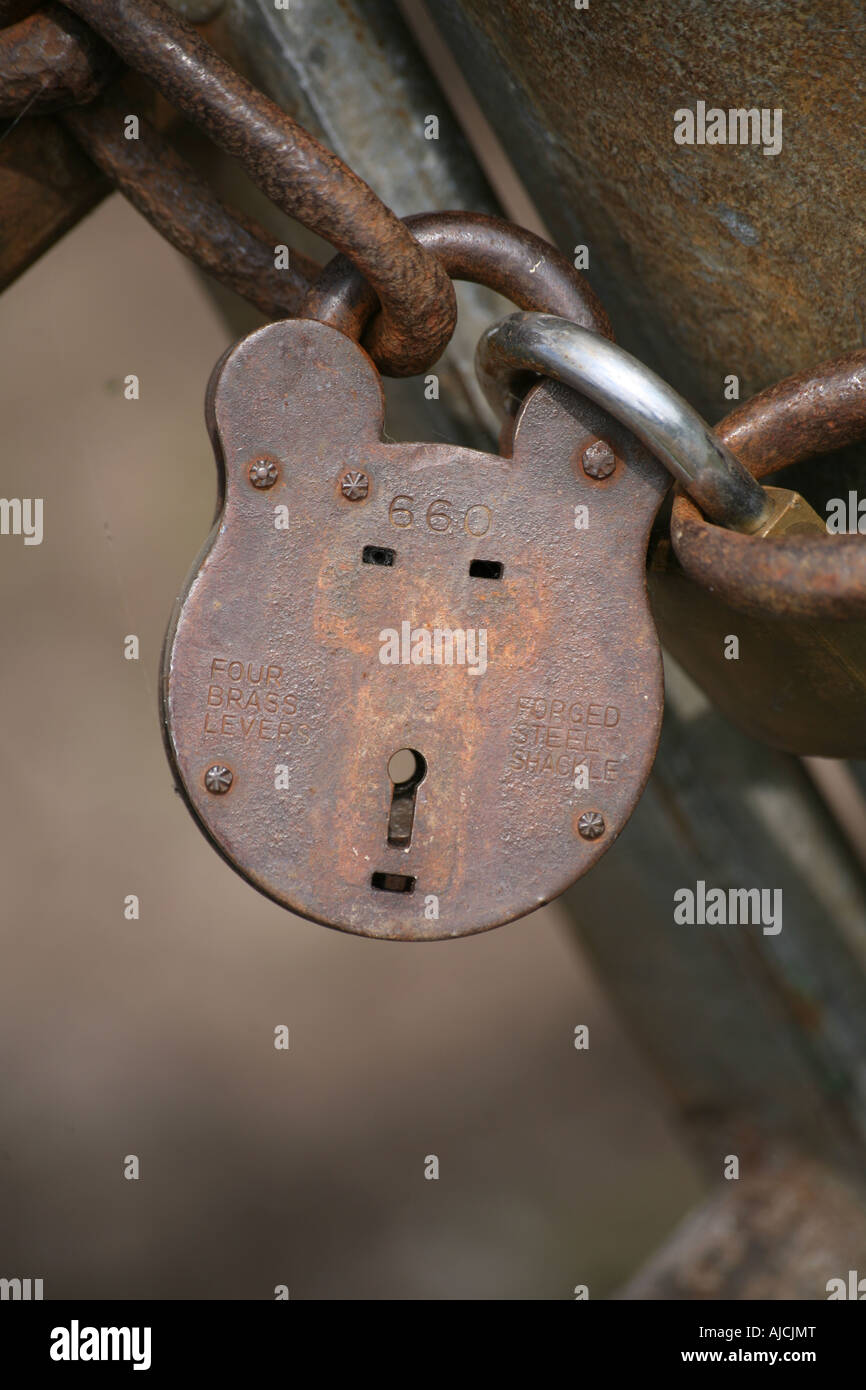 Padlock with face 001 Stock Photo - Alamy