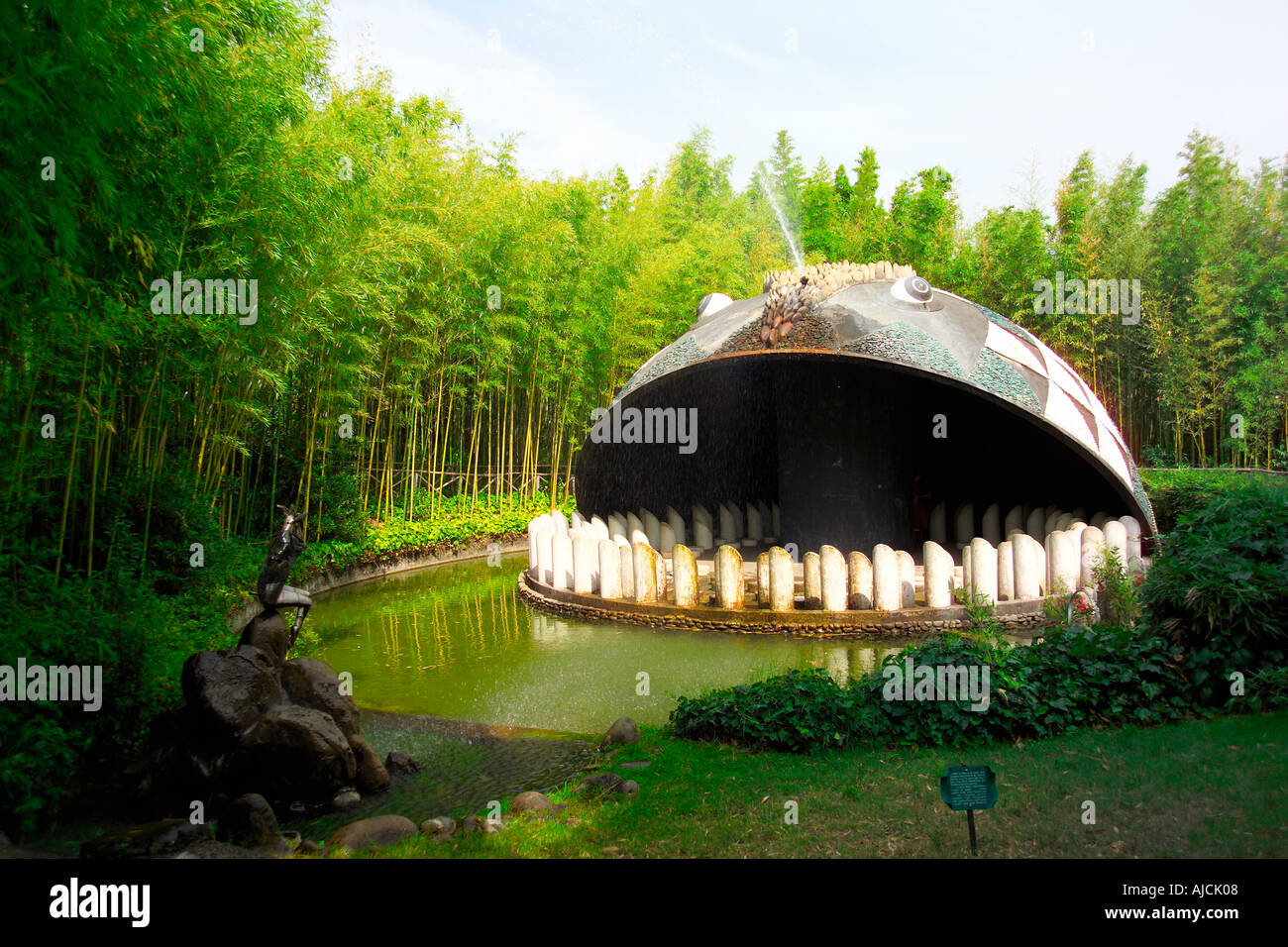Whale Fountain at Pinocchio Park in Collodi Tuscany Italie Italy Stock ...