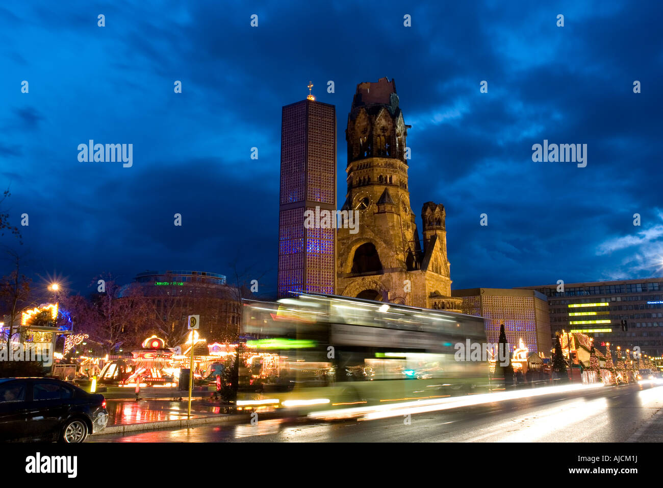 DE DEU Germany Capital Berlin Christmas Market Breitscheidplatz and the ...