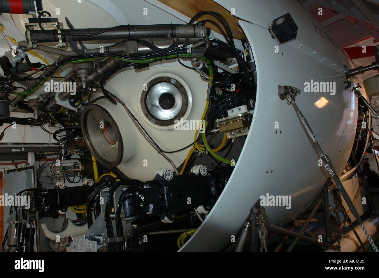 Mir 2 submersible on board the Russian research ship Akademik Mstislav ...