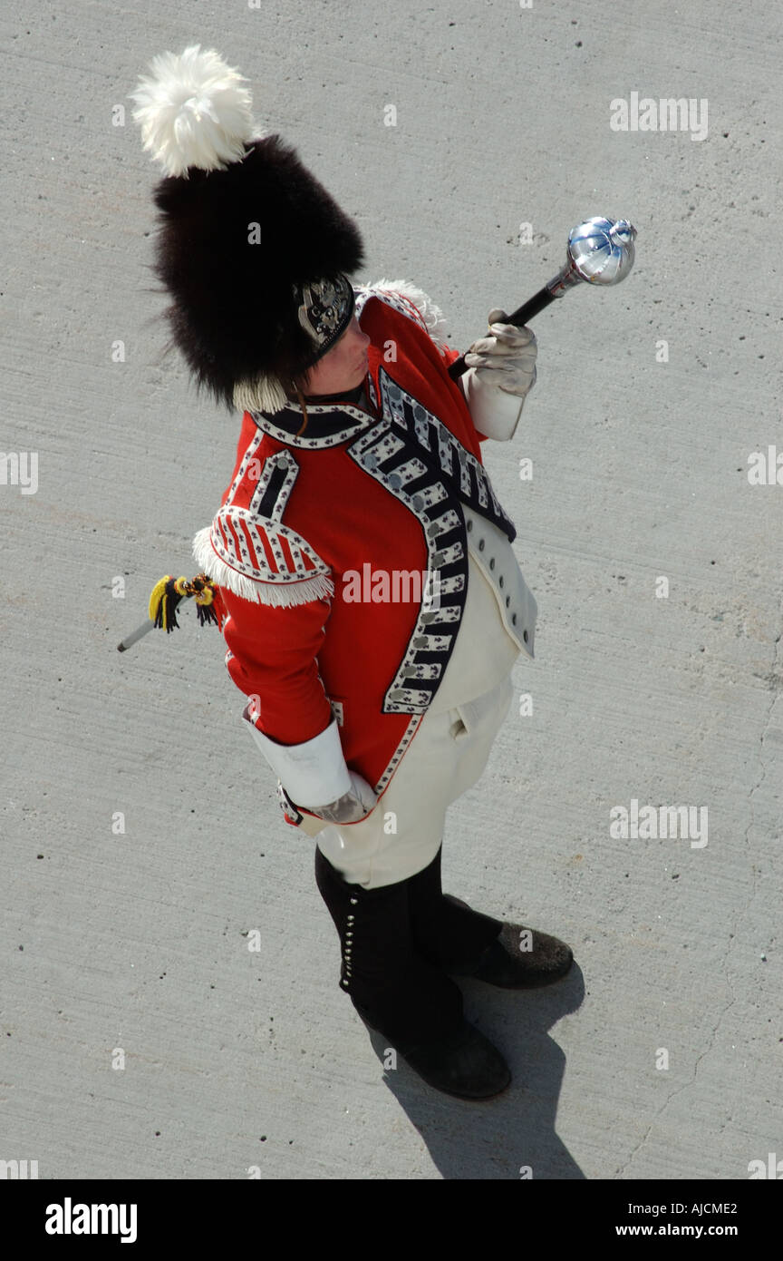Redcoat on parade - cruise ship send-off from St John's, Newfoundland ...