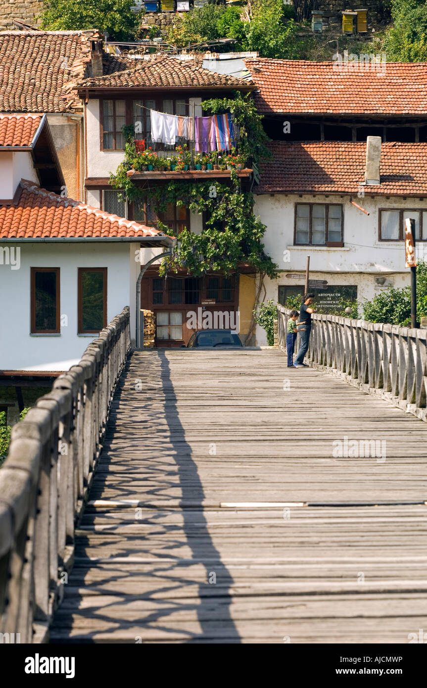 Bishops Bridge across Yantra River and view of Asenova quarter , Veliko ...