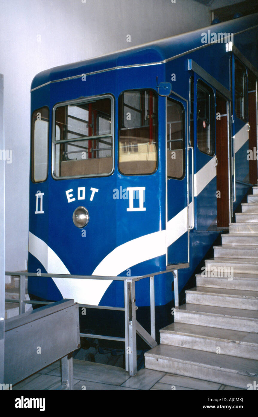 Athens Greece Lykavitos Hill Funicular Railway Stock Photo - Alamy