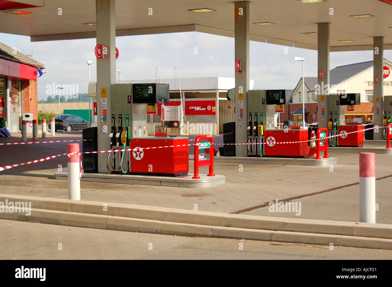 Petrol station forecourt closed after panic buying following threat of ...