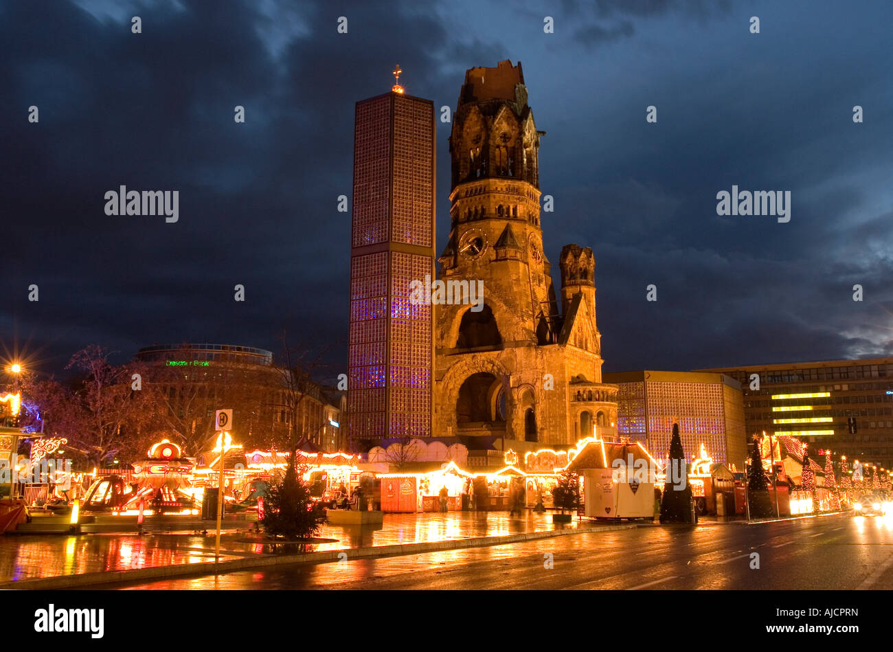 DE DEU Germany Capital Berlin Christmas Market Breitscheidplatz and the ...
