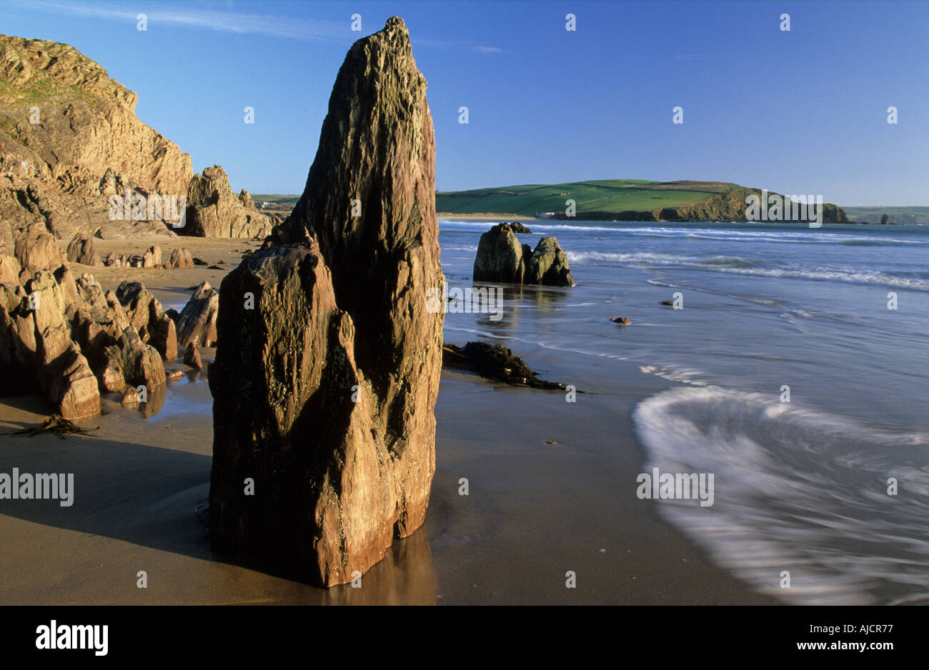 Bigbury Bay, Devon, England, UK Stock Photo - Alamy