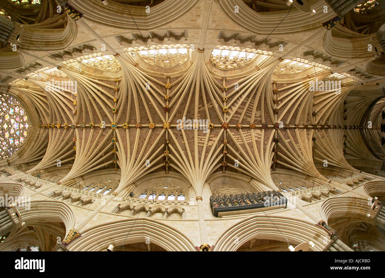 Exeter Cathedral interior, Devon, England, UK Stock Photo - Alamy
