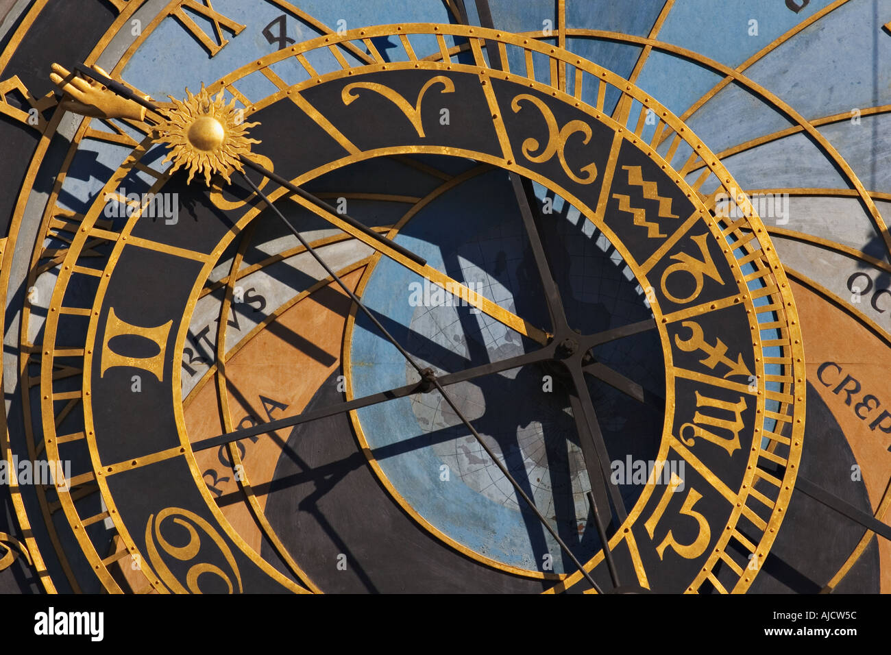 The Town Hall Clock also known as the Astronomical Clock rebuilt by ...