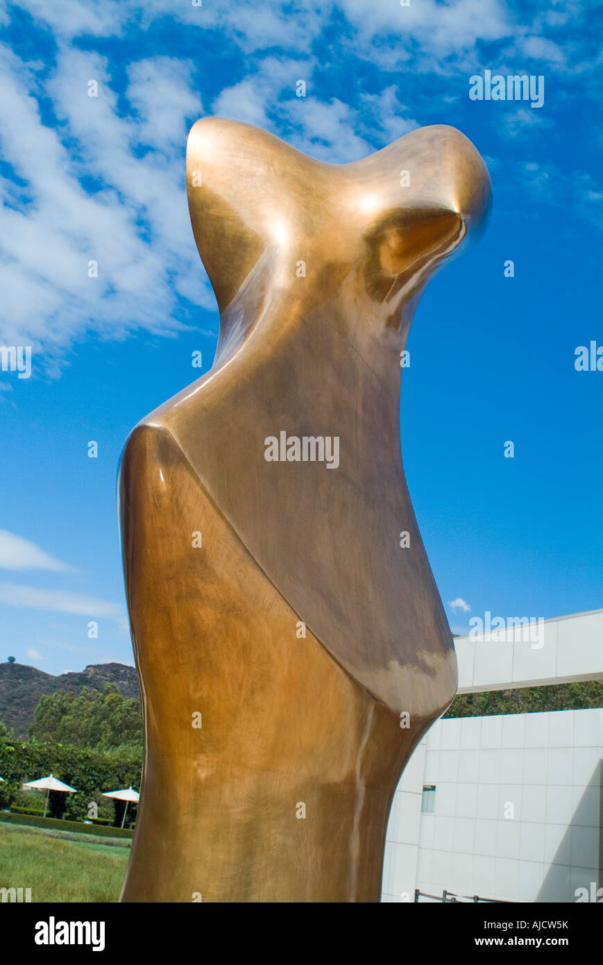 Exterior sculpture in garden at John Paul Getty Center in Los Angeles ...
