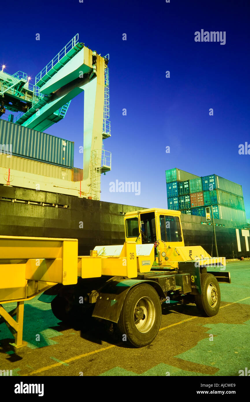 Colourful container truck hi-res stock photography and images - Alamy