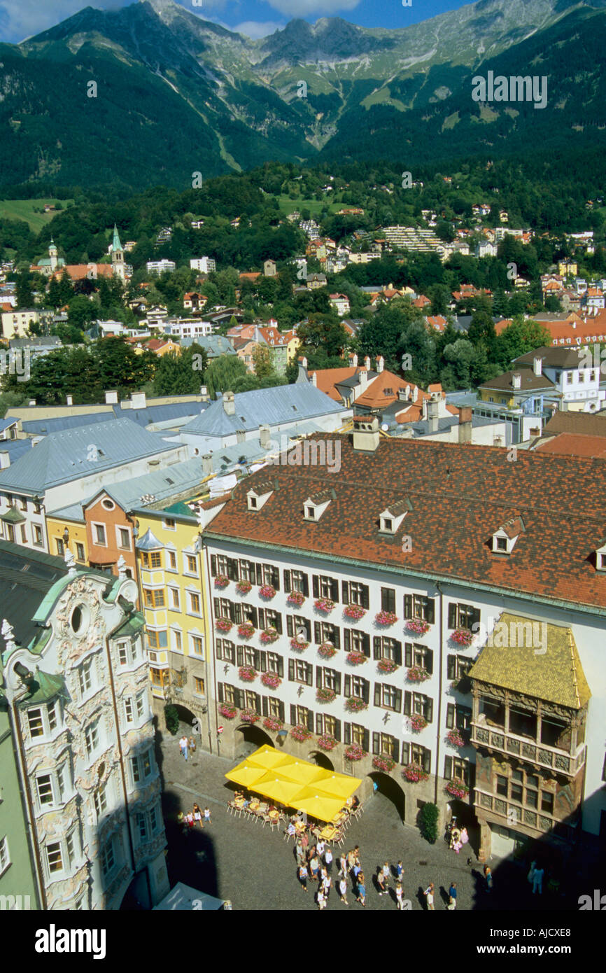 Golden roof innsbruck aerial hi-res stock photography and images - Alamy