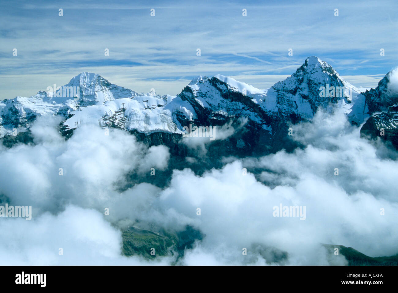 Aerial view of landscape and alps hi-res stock photography and images ...
