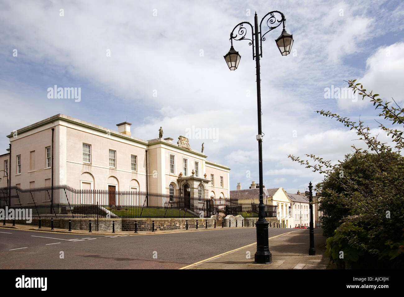 UK Northern Ireland County Down Downpatrick The Mall Court House Stock ...