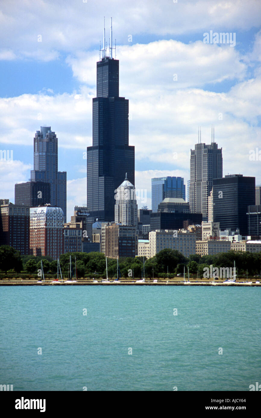 Sears tower construction hi-res stock photography and images - Alamy