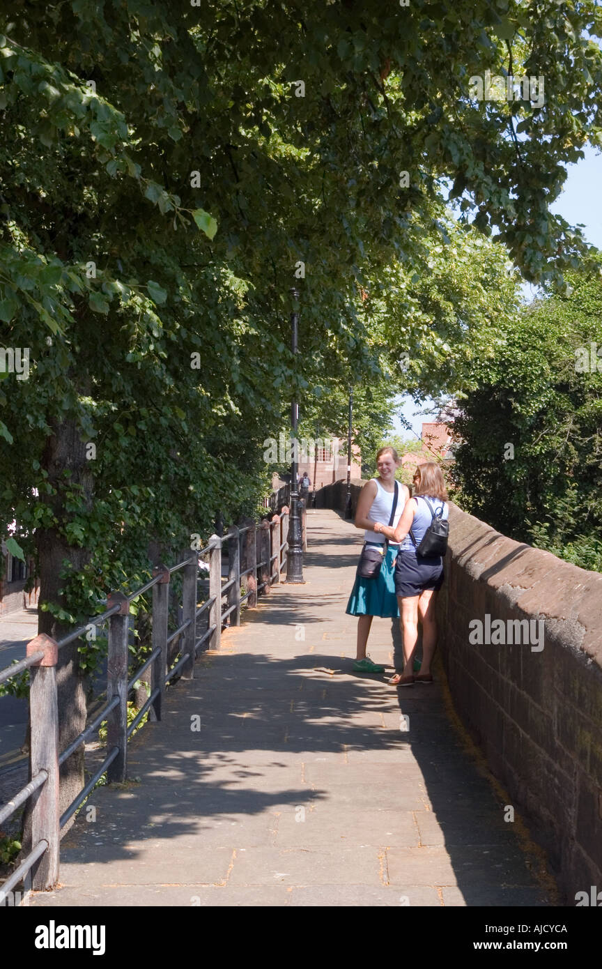 Walking the walls in chester hi-res stock photography and images - Alamy