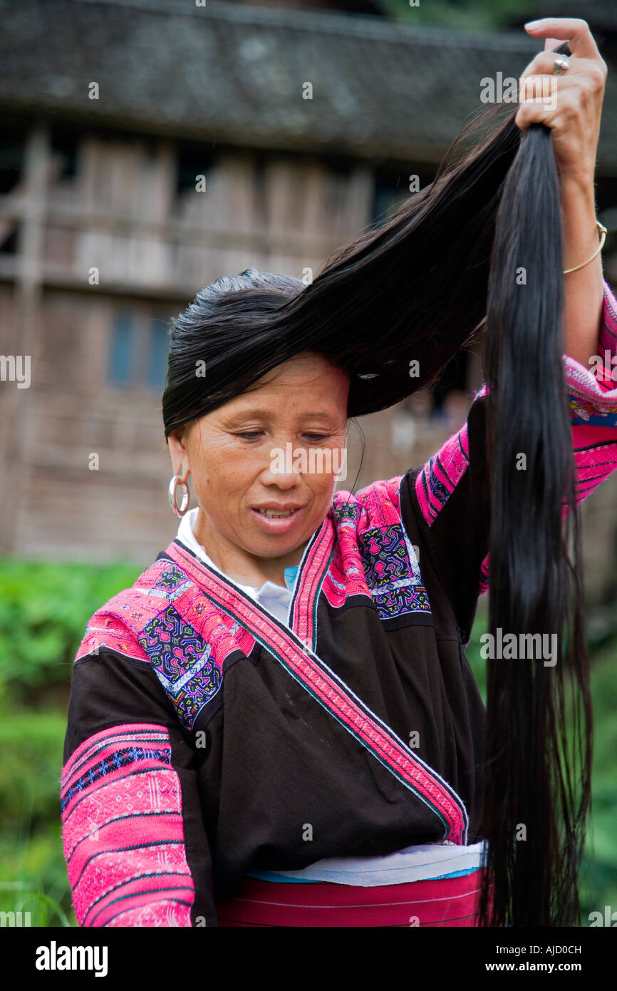 Yao women traditional hairstyles hi-res stock photography and images ...