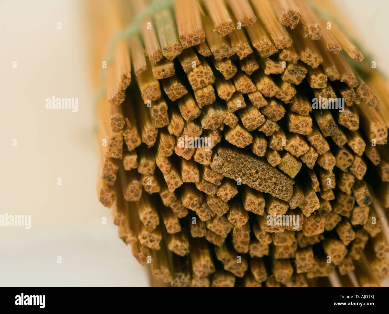 chinese straw mat end rolled up to create detail Stock Photo - Alamy