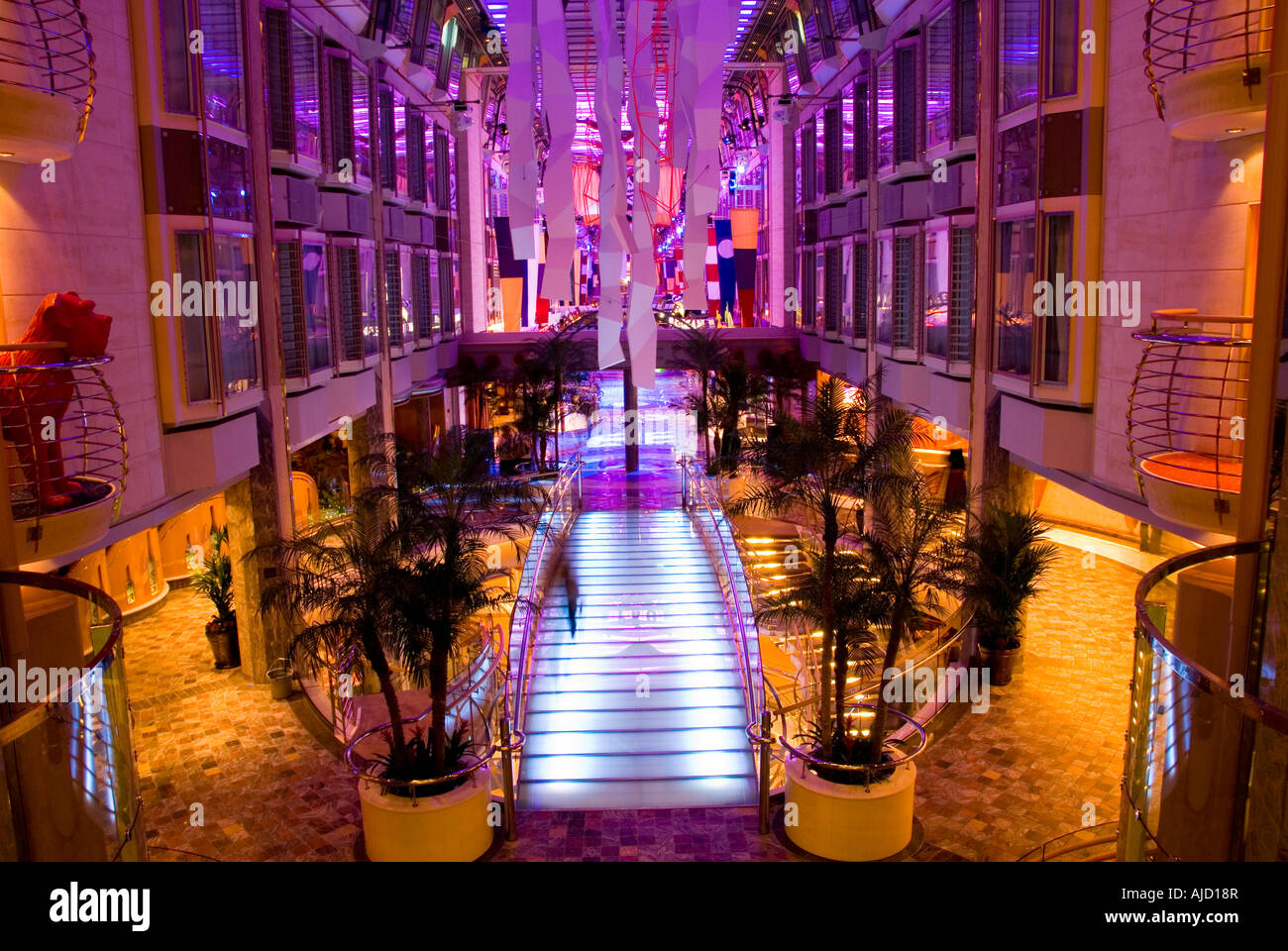 Promenade, Liberty of the Seas, largest cruise ship in the world Stock ...