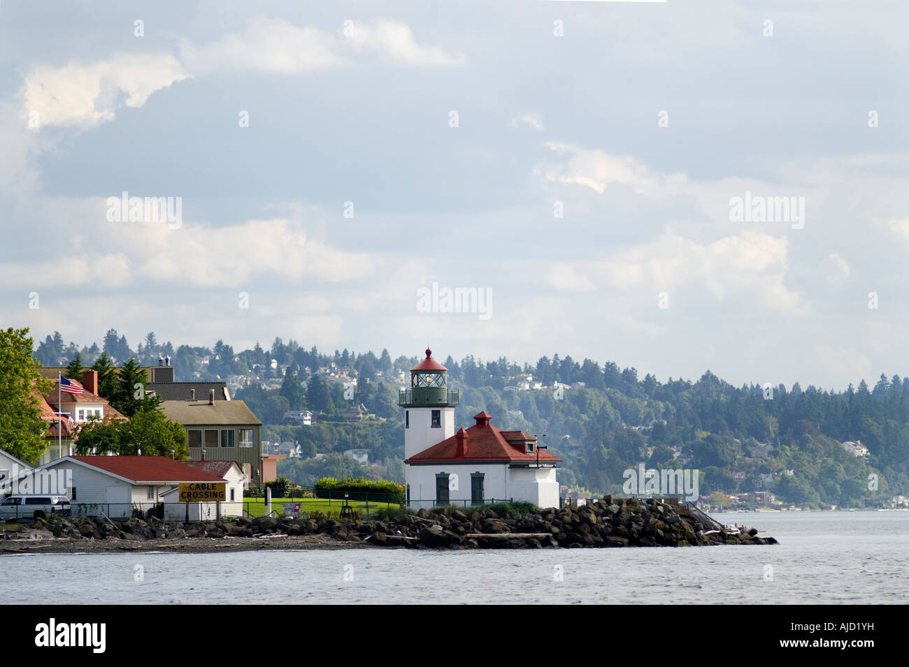 Seattle Light House Stock Photo - Alamy