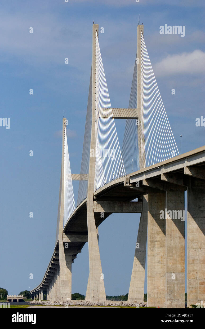 The Sidney Lanier Bridge at Brunswick Georgia Stock Photo - Alamy