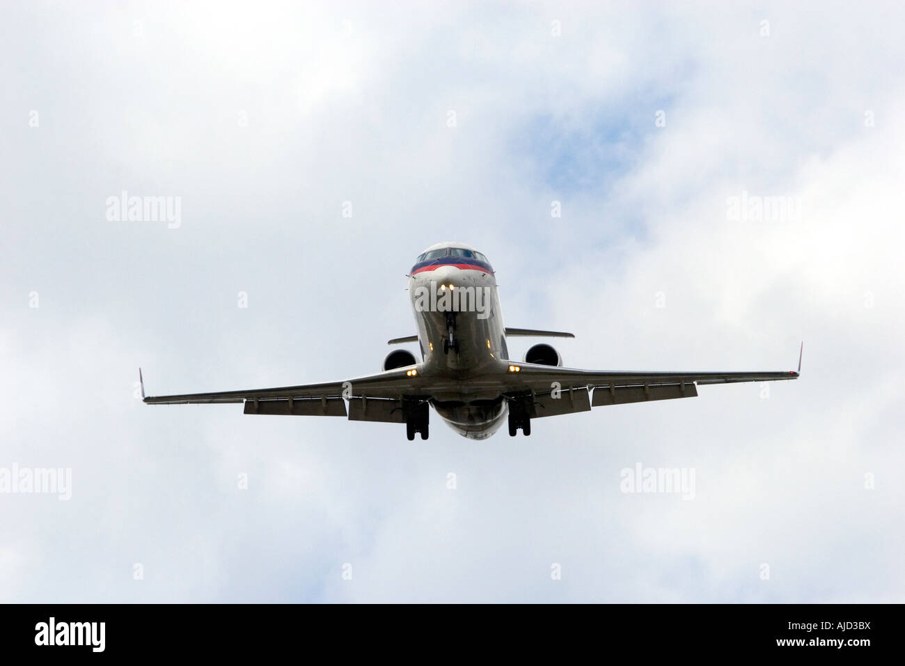Airplane in flight Stock Photo - Alamy