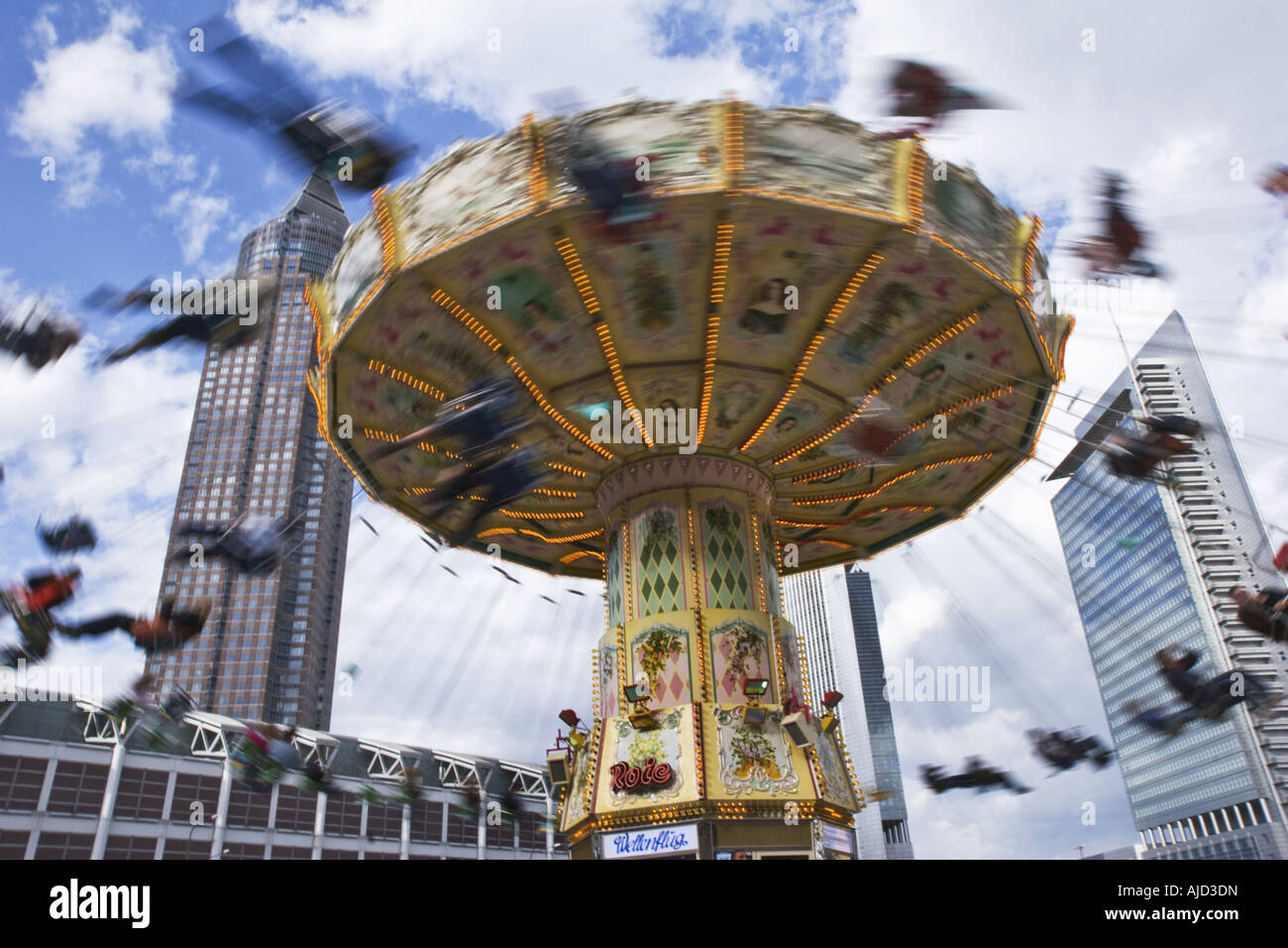 carousel, Germany, Hesse, Frankfurt Stock Photo - Alamy