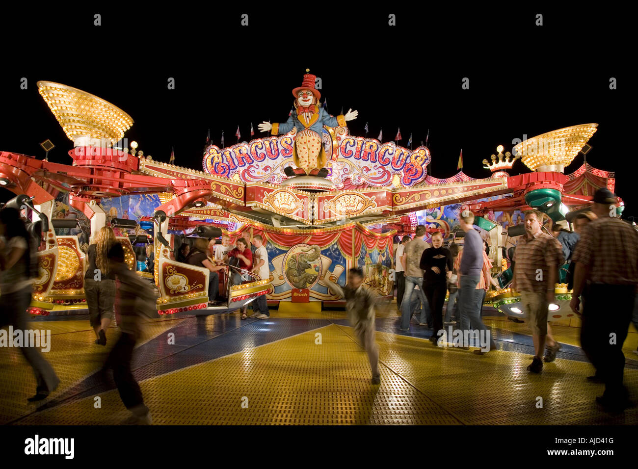 carousel on the Cranger fair, Germany, Ruhr Area, Herne Stock Photo - Alamy