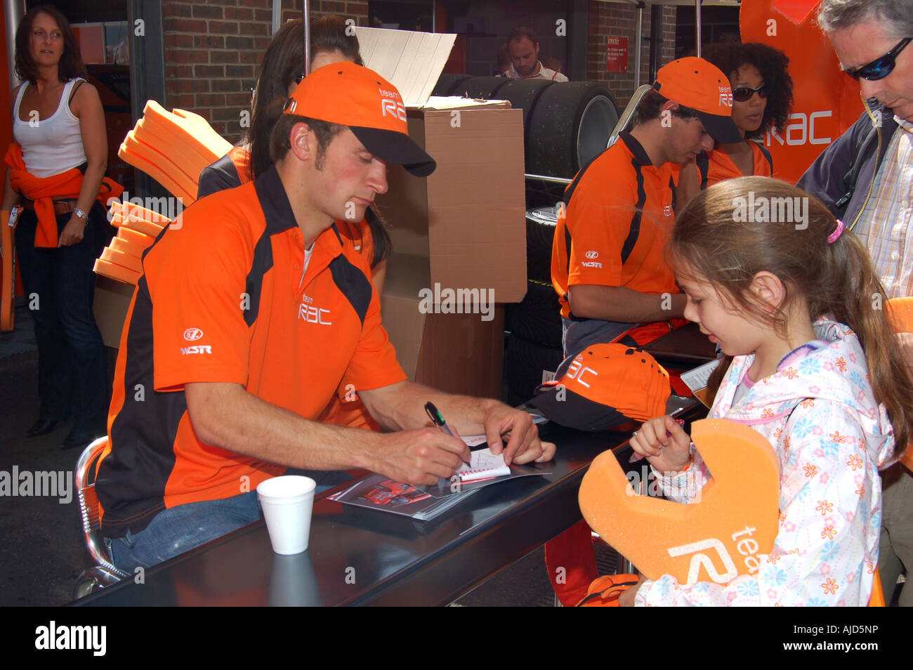 Colin Turkington signing autographs at the 2007 British Touring Car ...