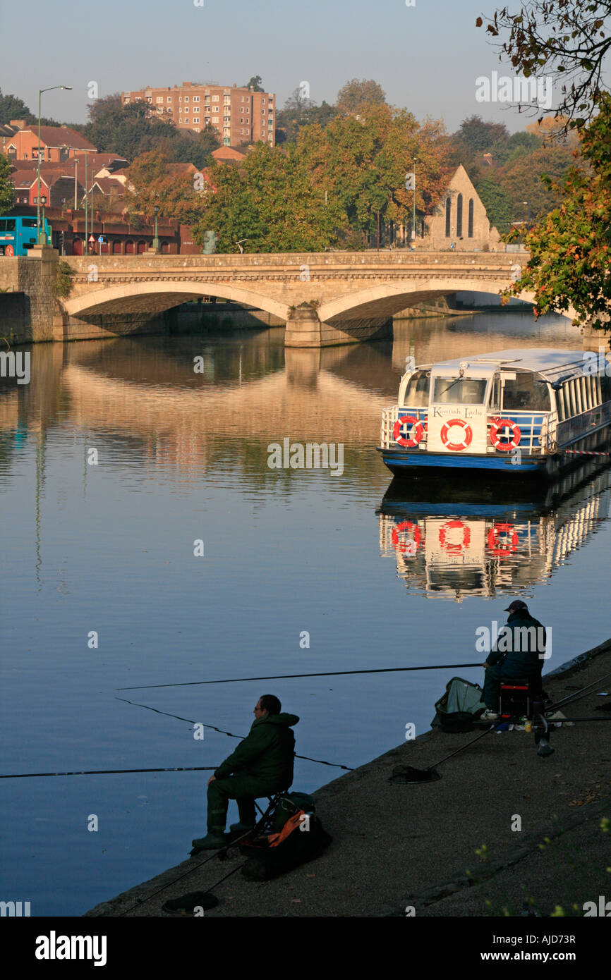 maidstone town centre road bridge over river medway kent england uk gb ...