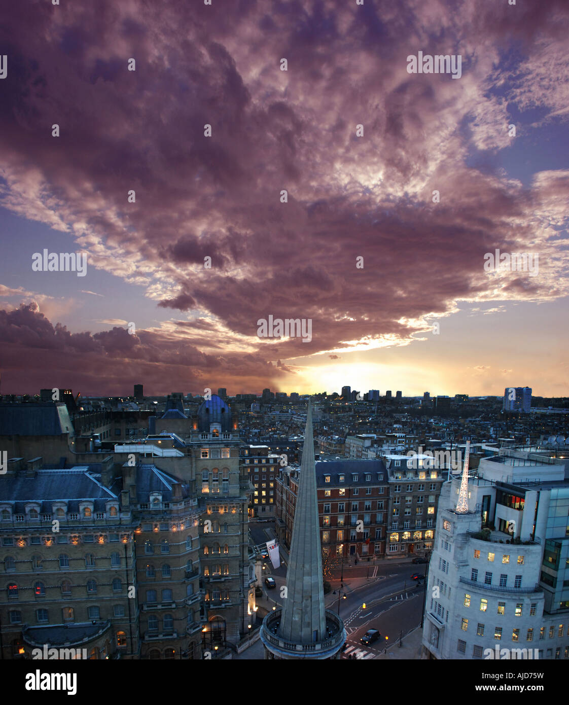 London townscape sunset hi-res stock photography and images - Alamy
