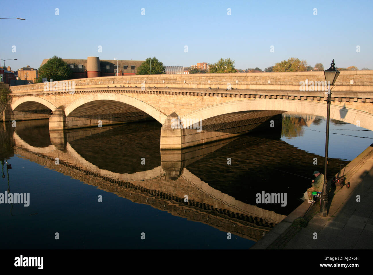 maidstone town centre road bridge over river medway kent england uk gb ...
