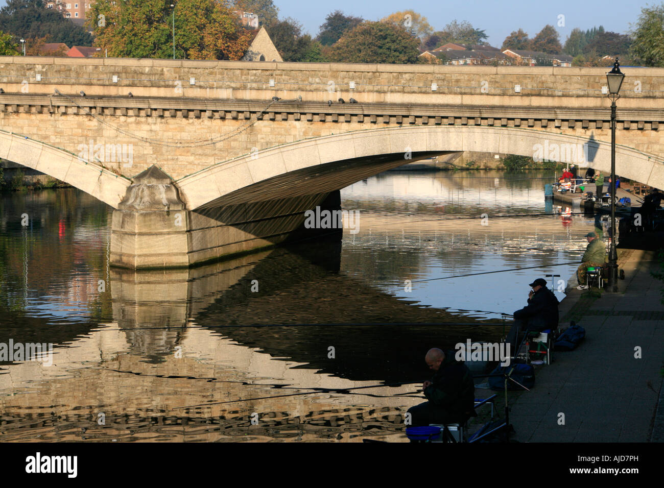 maidstone town centre road bridge over river medway kent england uk gb ...