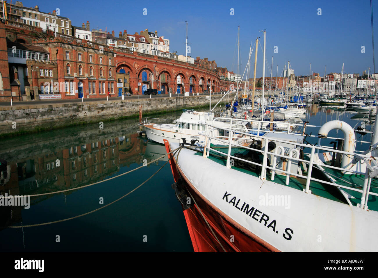 The Port of Ramsgate Royal Harbour Marina kent south coast england uk ...