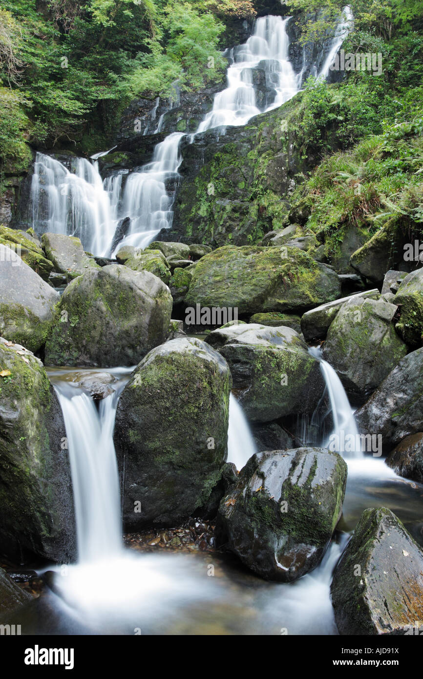 torc waterfall in killarney, ireland Stock Photo - Alamy