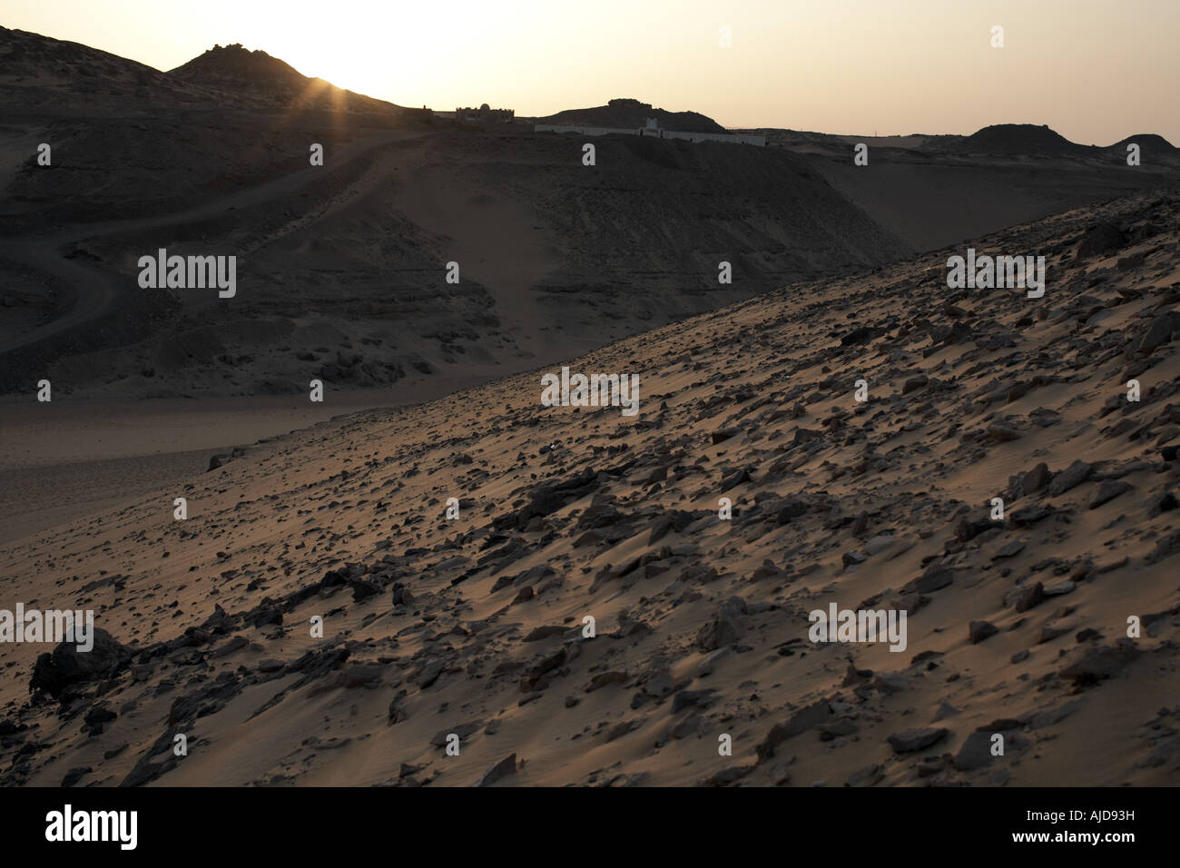 Desert hills around Aswan, Egypt Stock Photo - Alamy
