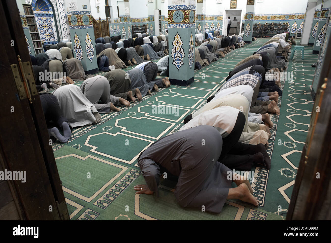 Muslims pray at a mosque in Aswan, Egypt Stock Photo - Alamy