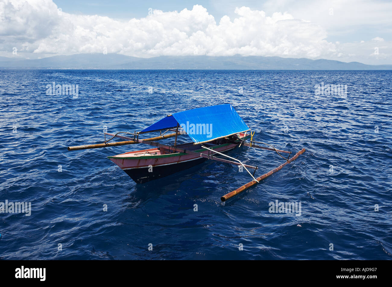 Traditional Indonesian Boat in Northern Sulawesi, Indonesia Stock Photo ...