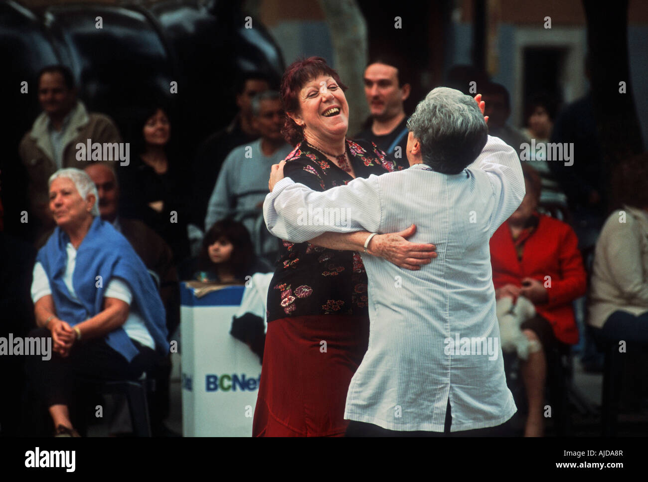 Two women dancing party in hi-res stock photography and images - Alamy