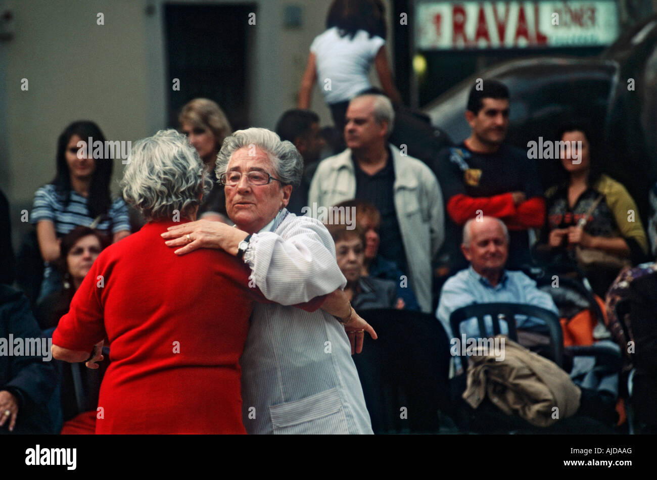 Two old ladies dancing hi-res stock photography and images - Alamy