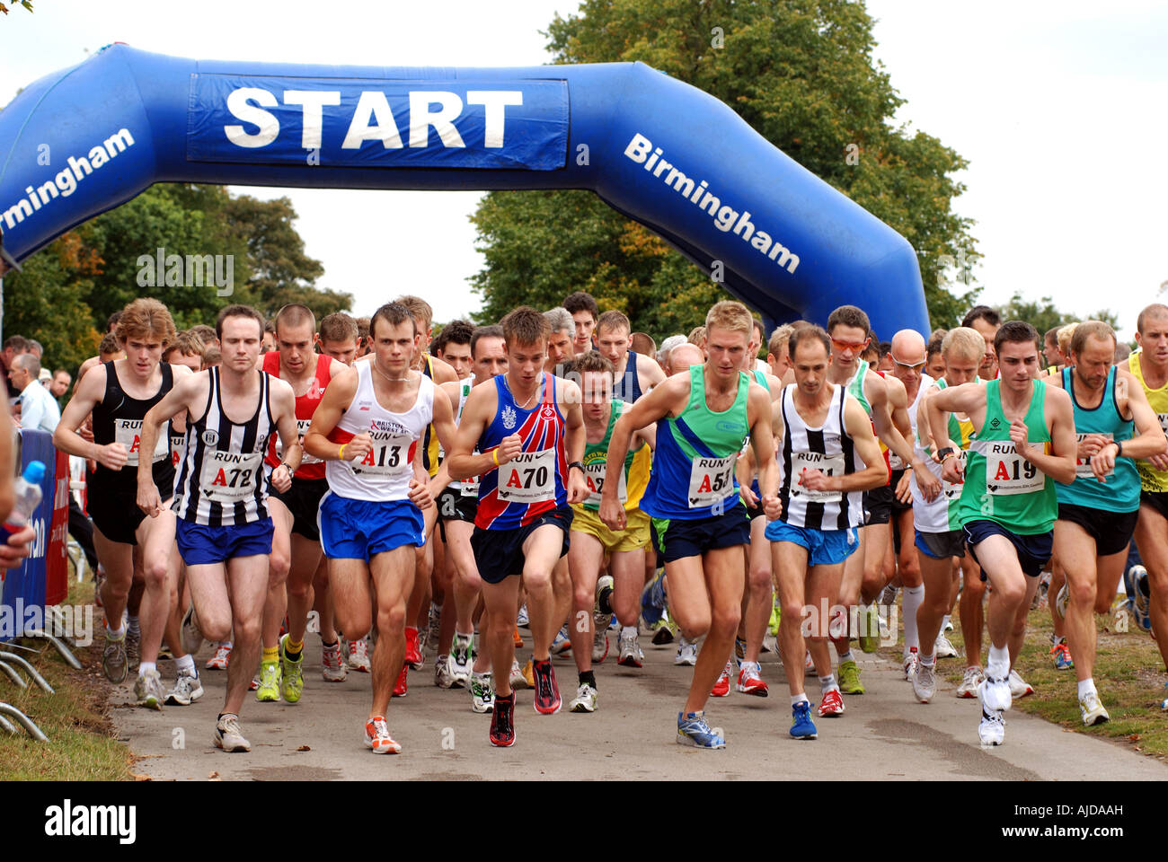 Athletics racing beginning hi-res stock photography and images - Alamy