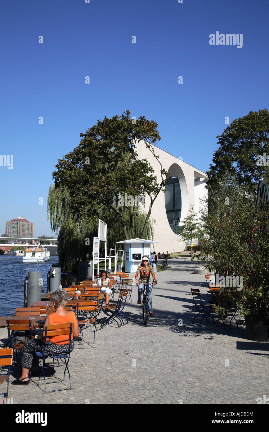 Berlin Spree Fluss River Kanzleramt Bundeskanzleramt Ferderal ...