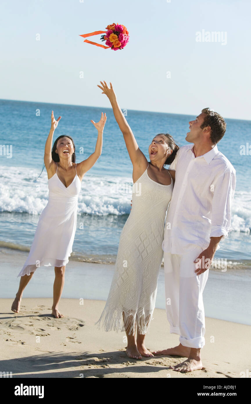 Man throwing flowers hi-res stock photography and images - Alamy