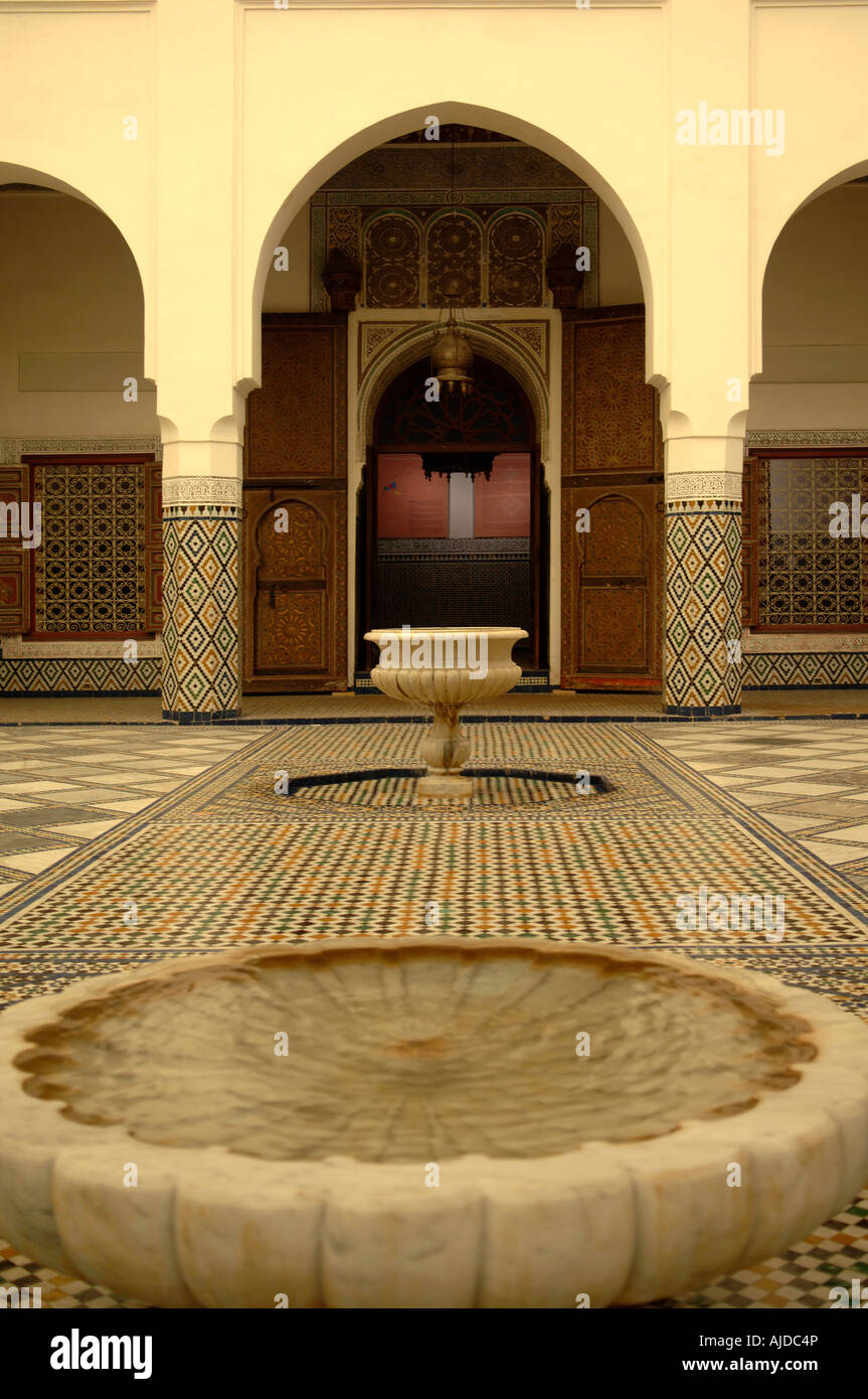 Interior - Museum of Marrakesh - Marrakesh Morocco Stock Photo - Alamy