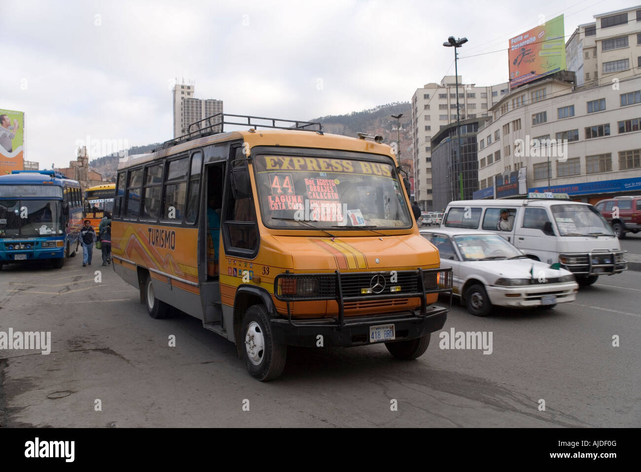 Micro city bus la paz hi-res stock photography and images - Alamy