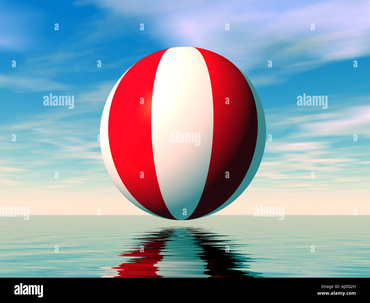 Beachball digital illustration Stock Photo - Alamy